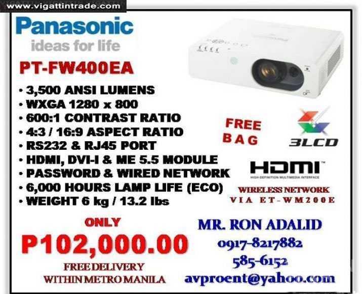 Panasonic Multimedia Projector Lamp - Vigattin Trade