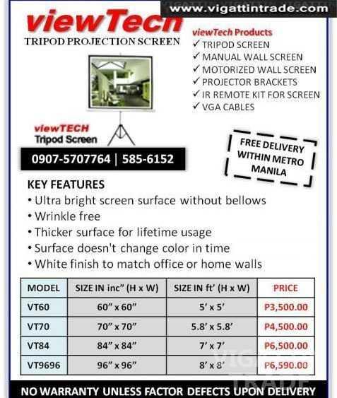 Viewtech Projection Screen - Vigattin Trade