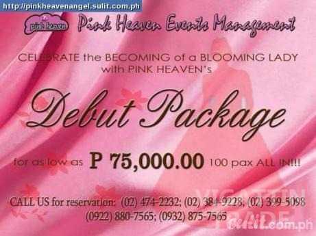 Complete debut package with venue and coordinators - Vigattin Trade