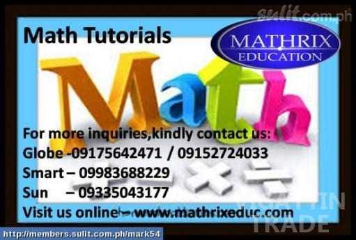 Great Quality math Tutorial Services in mandaluyong - Vigattin Trade