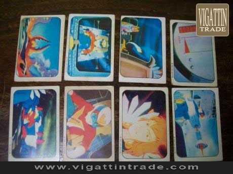 Lot of 8 Vintage Voltes V Trading Tex Cards - Vigattin Trade