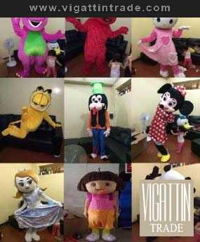 mickey barney goofy dora mascot for rent - Vigattin Trade