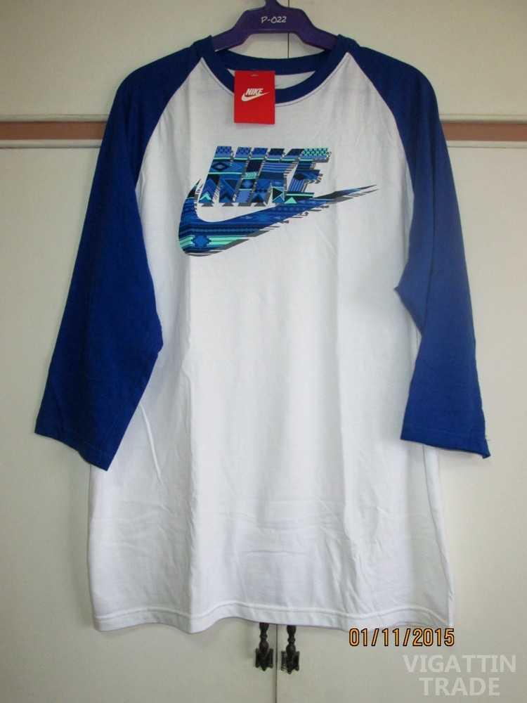 Nike Native Pattern Raglan Shirt size Large Rare 3/4 - Vigattin Trade