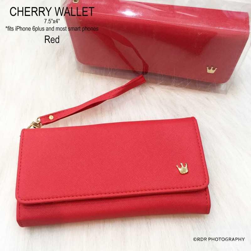 Red Cute and Classy Cherry Long Smart Wallets - Vigattin Trade